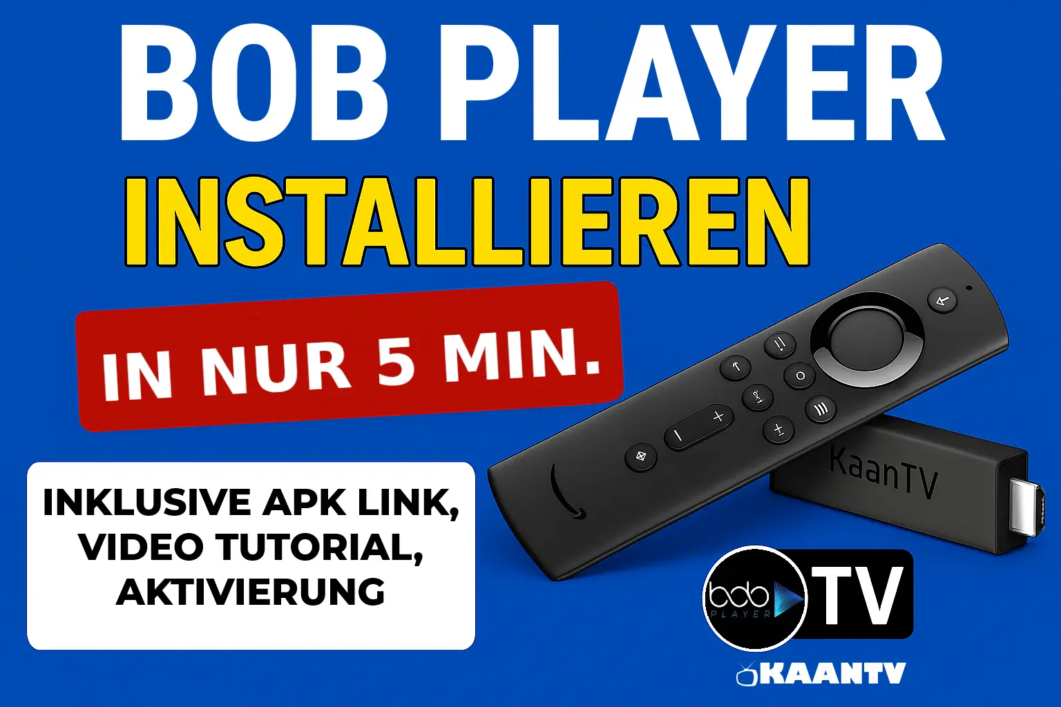 BOB Player Fire TV installieren – Video & Anleitung in 5 Minuten